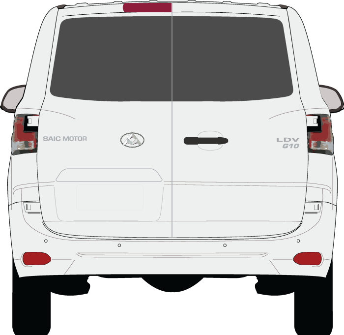LDV G10 2022 to Current -- Van -Barn Doors – FastCars Vehicle Templates