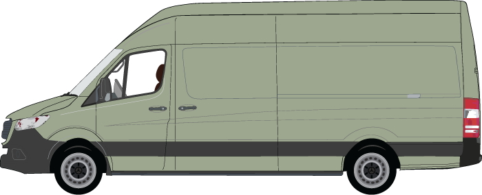 Mercedes Sprinter 2025 LWB super High Roof – FastCars Vehicle Templates