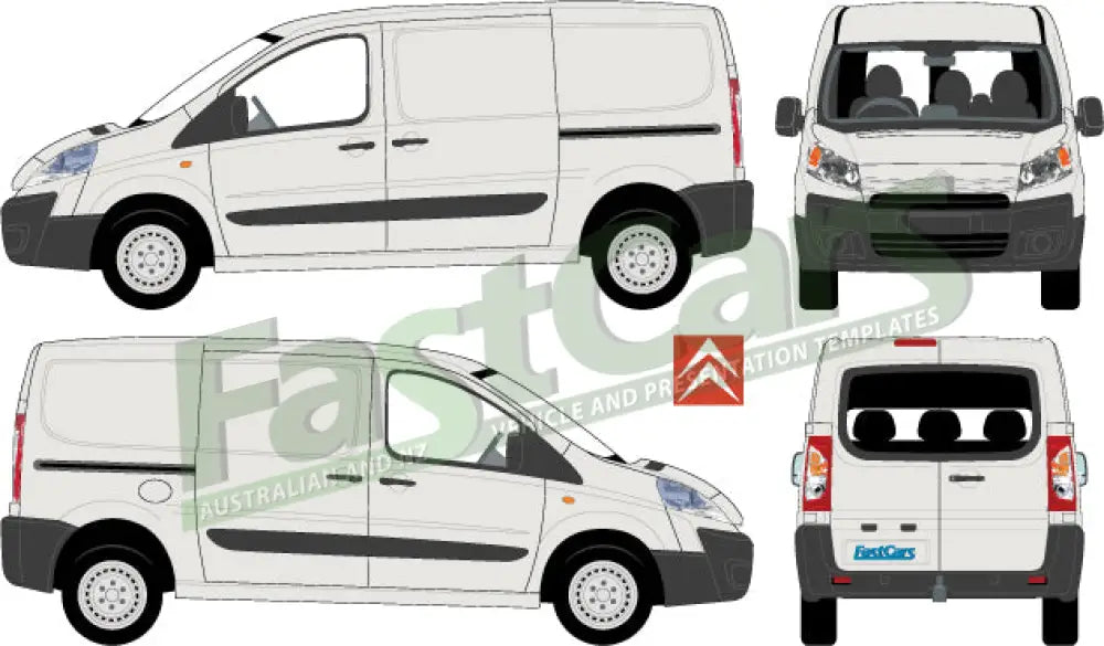 Citroen Dispatch 2008 to 2017 -- Short Body Low Roof – FastCars Vehicle ...