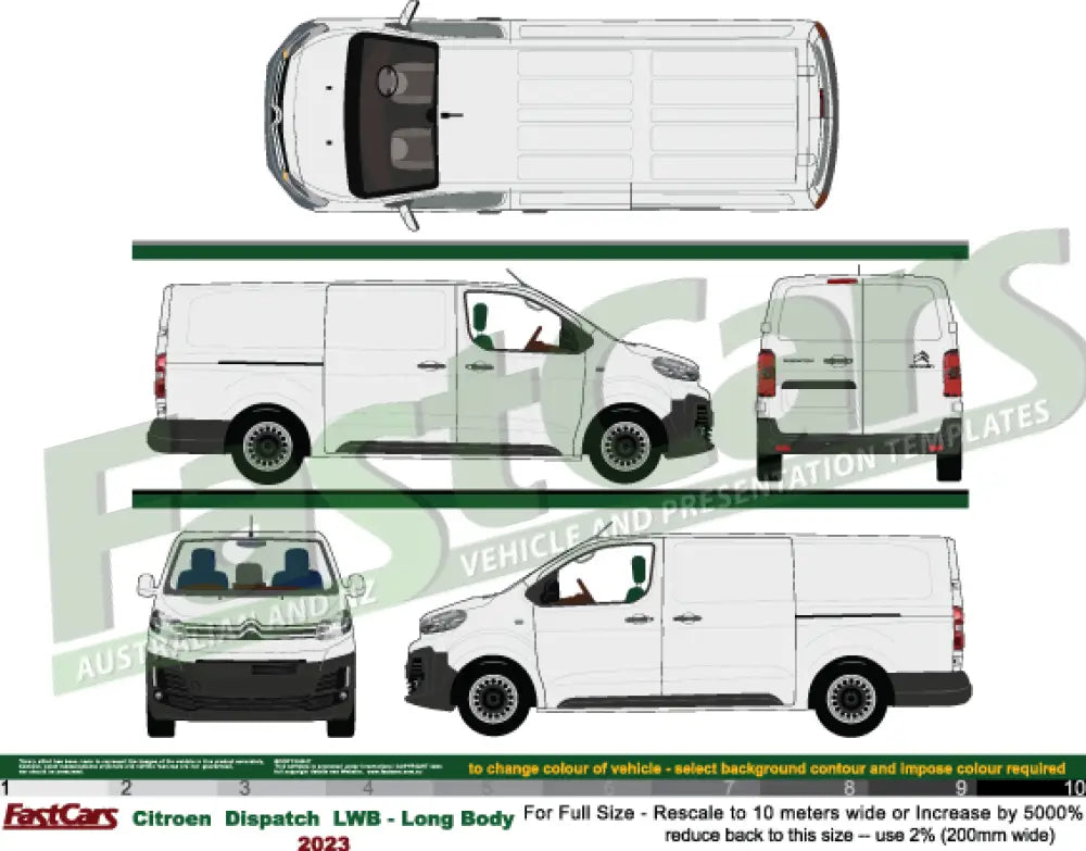 Citroen Dispatch 2018-current - LWB - LONG BODY – FastCars Vehicle ...