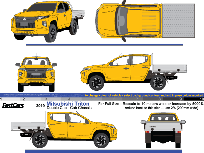 Mitsubishi Triton 2020 to 2023 -- Double Cab - Cab Chassis – FastCars ...