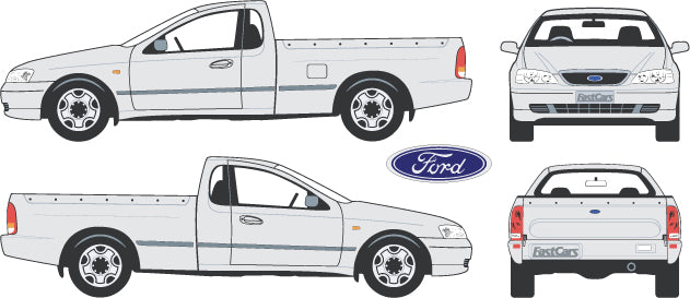 Ford Falcon 2002 to 2004 BA Standard Ute – FastCars Vehicle Templates