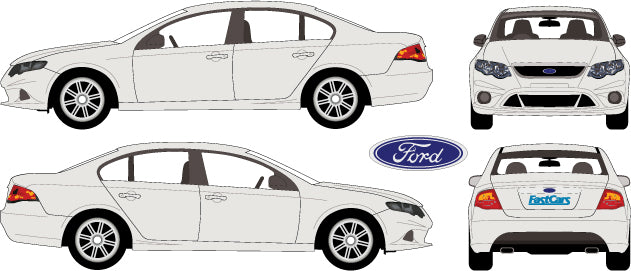 Ford Falcon 2008 to 2010 FG -- Sedan – FastCars Vehicle Templates