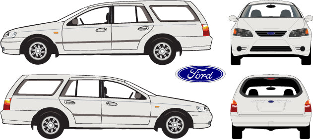 Ford Falcon 2008 to 2010 FG -- Station Wagon – FastCars Vehicle Templates