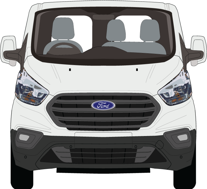 Ford Transit Custom 2018 to Current -- LWB - Low Roof -- Barn Door Tai ...