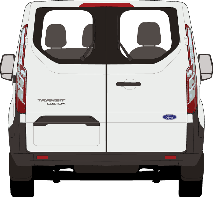 Ford Transit Custom 2018 to Current -- SWB - Low Roof - Barn Doors ...