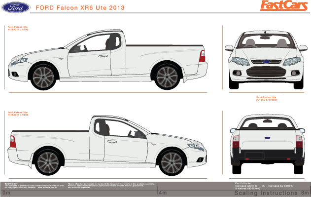 Ford Falcon 2014 XR6-ute – FastCars Vehicle Templates