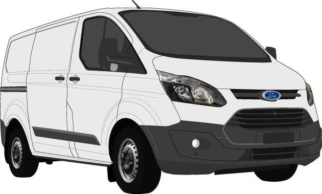 Ford Transit Custom 2017 to 2018 -- LWB van – FastCars Vehicle Templates