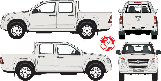Holden Rodeo 2007 to 2008 -- Double Cab Pickup Ute – FastCars Vehicle ...