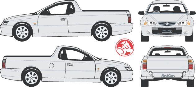 Holden Commodore 2004 VY Ute -- SS Ute – FastCars Vehicle Templates