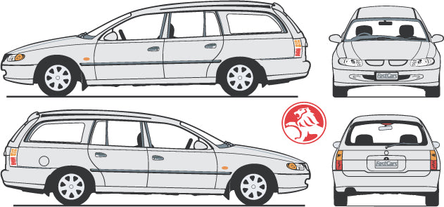 Holden Commodore 1999 to 2000 -- VS Station Wagon – FastCars Vehicle ...