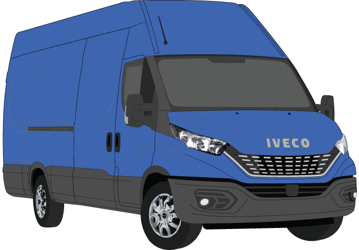 Iveco Daily 2021 to Current -- Long Wheel Base (Long Body) -- High Roo ...