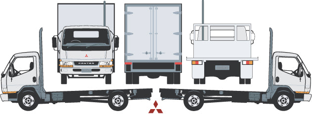 Mitsubishi Canter/Fuso 2004 to 2005 -- Wide Body Cab Chassis – FastCars ...