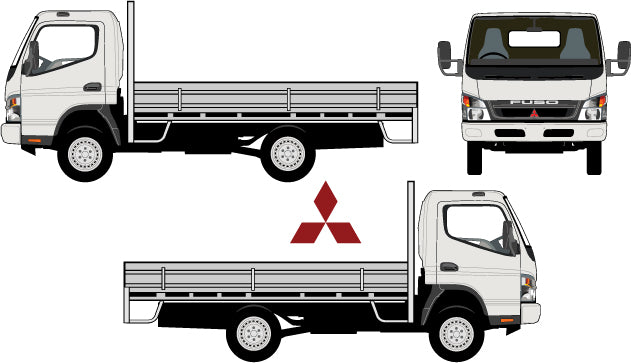 Mitsubishi Canter/Fuso 2010 Wide Body -- Cab Chassis/Tray – FastCars ...