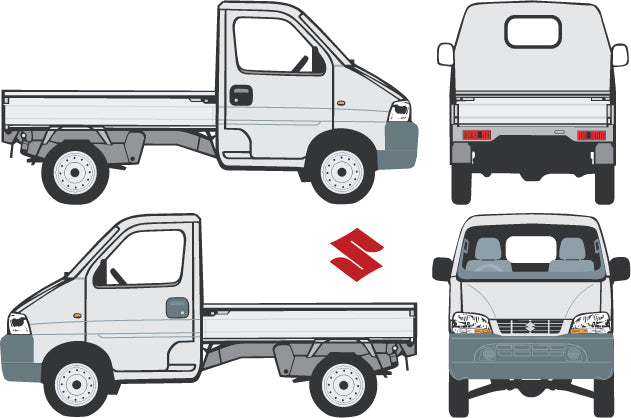 Suzuki Carry 2000 to 2005 -- Single Cab Chassis – FastCars Vehicle ...
