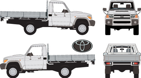 Toyota Landcruiser 2010 to 2017 -- 70 Series Cab Chassis – FastCars ...