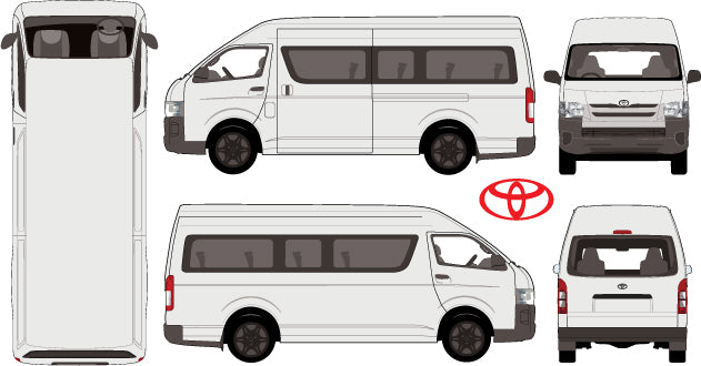 Toyota Commuter 2015 to 2017 -- Bus – FastCars Vehicle Templates
