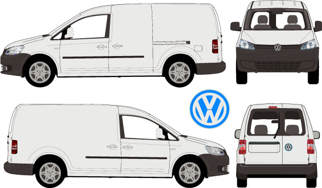 Volkswagen Caddy 2010 -2015 Maxi van – FastCars Vehicle Templates