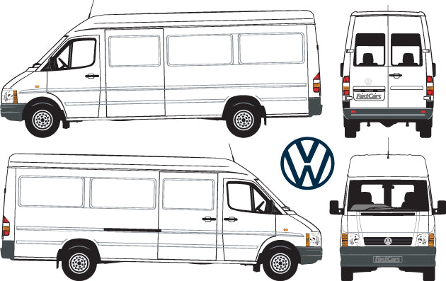 Volkswagen LT Range 2004 LWB Van – FastCars Vehicle Templates
