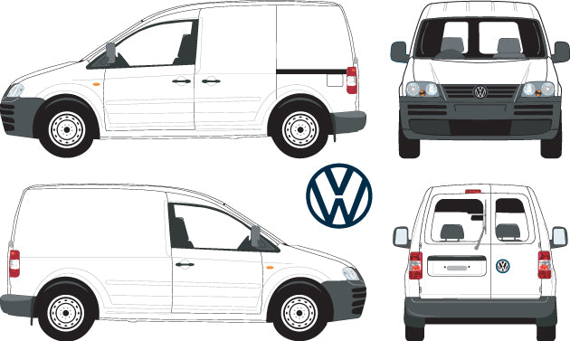 Volkswagen Caddy 2005 -2010 -- Caddy van – FastCars Vehicle Templates